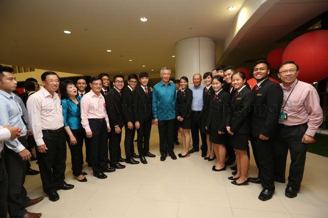 Group photograph of Prime Minister Lee Hsien Loong and