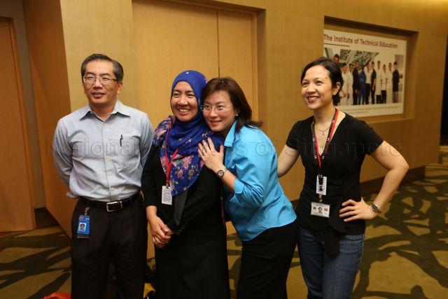 Ms Chang Li Lin (second from right), Press Secretary to the