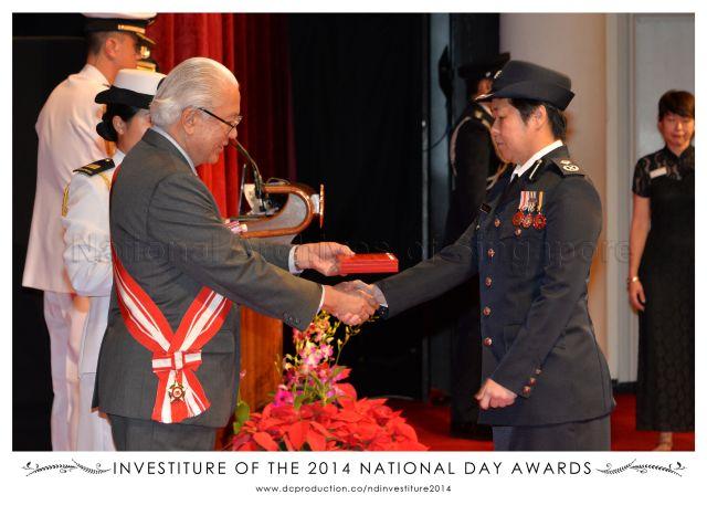 President Tony Tan Keng Yam presenting 2014 National Day