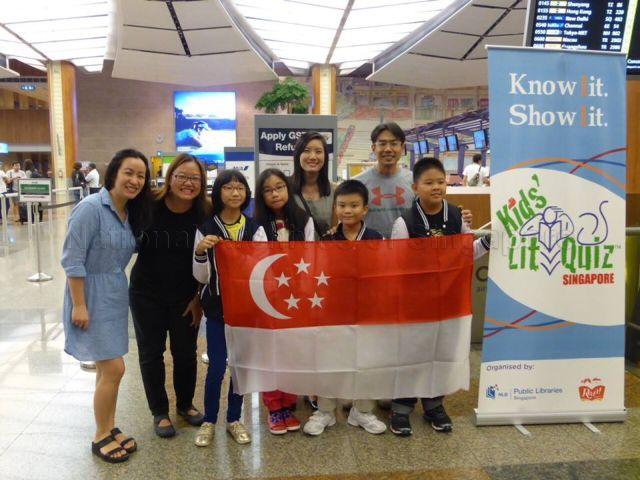 Group photograph of team from Clementi Primary School at