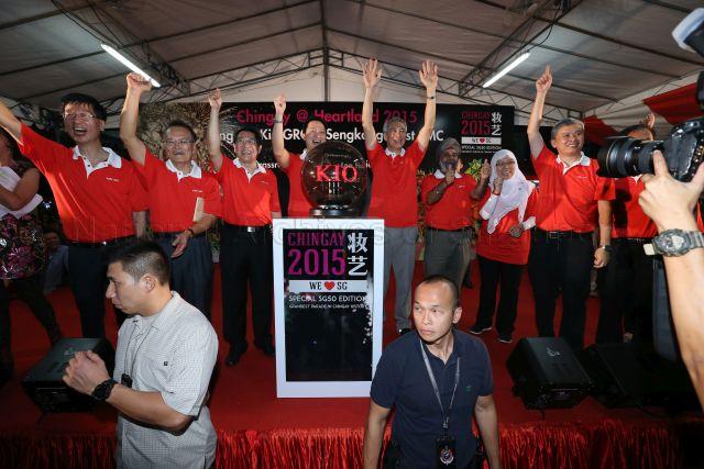 Taken at: Chingay 2015 Heartland Parade Procession arriving