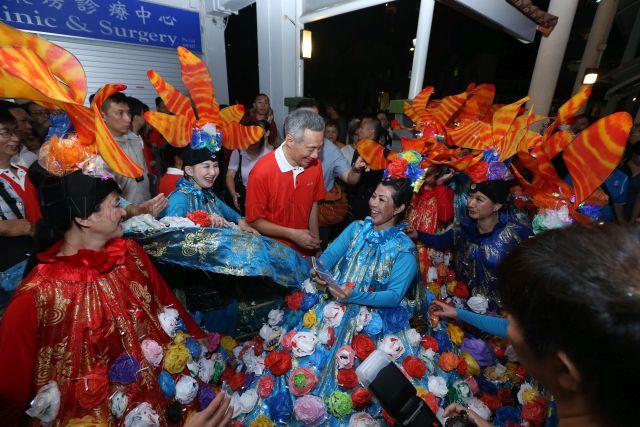 Taken at: Chingay 2015 Heartland Parade Procession arriving