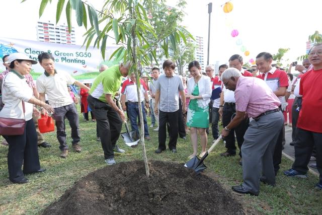 Taken at the Clean & Green SG50 Mass Tree Planting