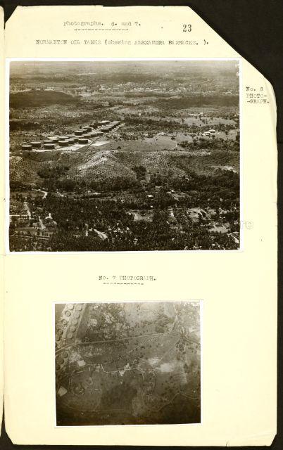 Aerial photographs No.6 & 7 showing Normanton Oil Tanks at