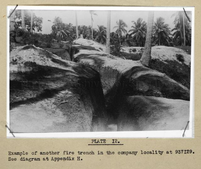Plate 12. Example of another fire trench in the company