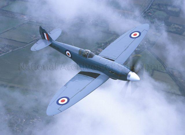 Photograph of the aircraft BBMF Spitfire PR19 PS915 painted
