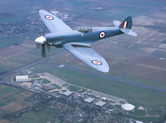 Photograph of the aircraft BBMF Spitfire PR19 PS915 painted