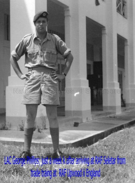 LAC George Phillips just a week after arriving at RAF