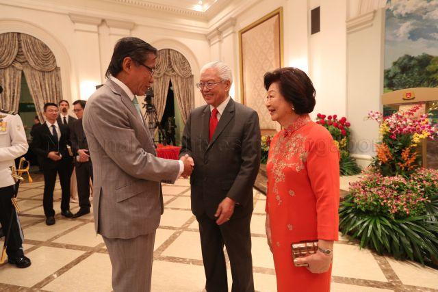Taken at: Farewell ceremony for President Tony Tan at the