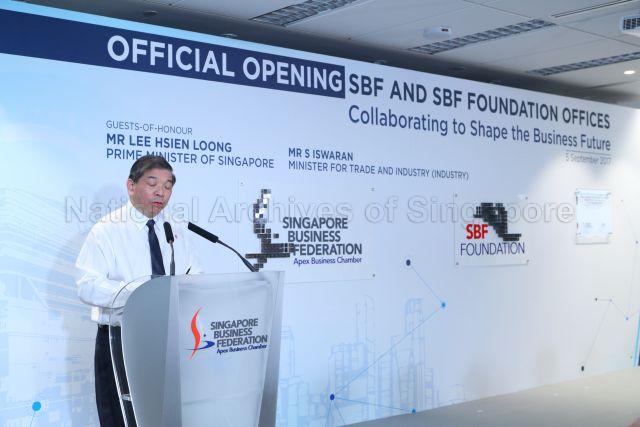 Taken at: Official opening of Singapore Business Federation