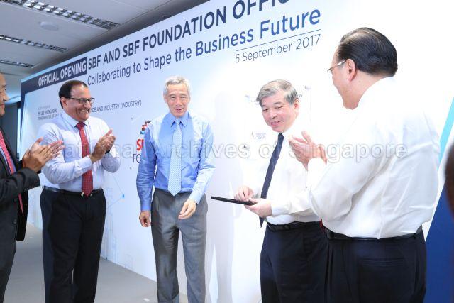 Taken at: Official opening of Singapore Business Federation
