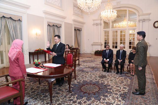 Taken at: Swearing-in and appointment ceremony of Justice