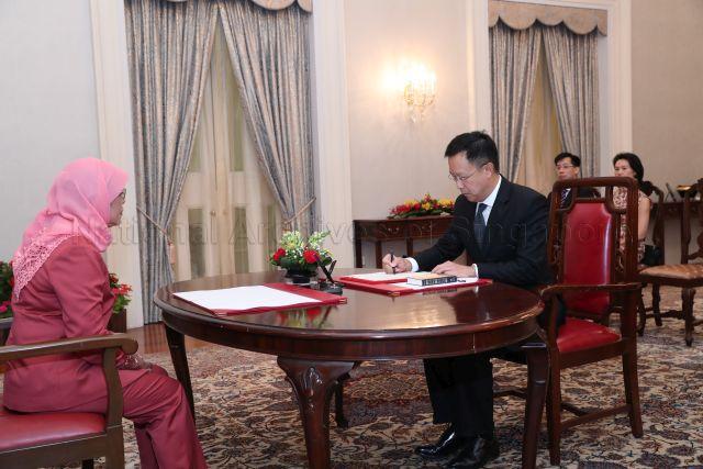 Taken at: Swearing-in and appointment ceremony of Justice