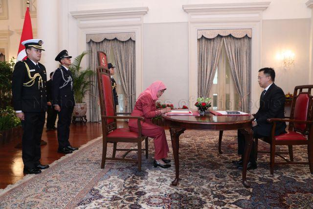 Taken at: Swearing-in and appointment ceremony of Justice