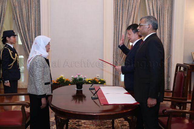 Taken at: Swearing-in ceremony and appointment of Chairman