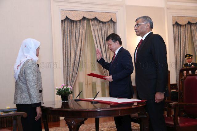 Taken at: Swearing-in ceremony and appointment of Chairman