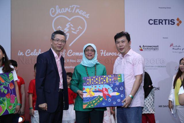 Taken at: Light-Up ceremony of ChariTrees at the Marina Bay