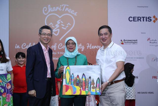 Taken at: Light-Up ceremony of ChariTrees at the Marina Bay