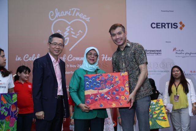 Taken at: Light-Up ceremony of ChariTrees at the Marina Bay