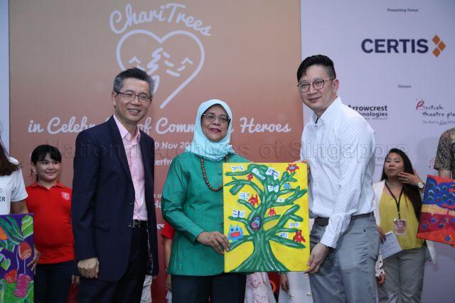 Taken at: Light-Up ceremony of ChariTrees at the Marina Bay