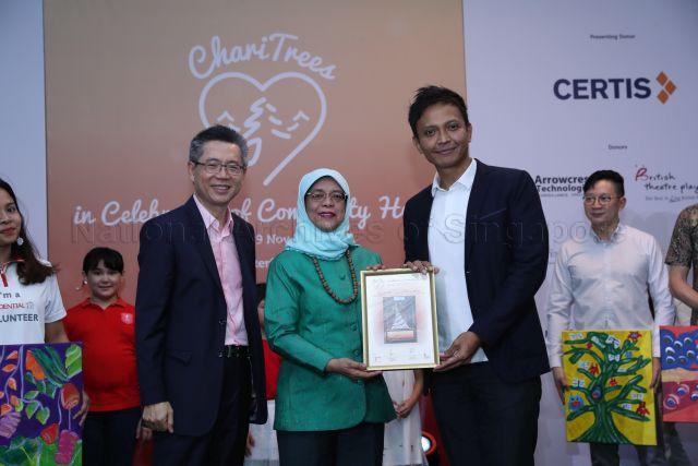 Taken at: Light-Up ceremony of ChariTrees at the Marina Bay