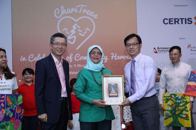 Taken at: Light-Up ceremony of ChariTrees at the Marina Bay