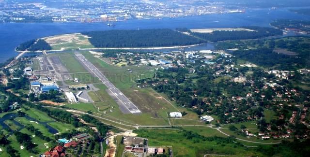 Aerial view of Seletar Camp