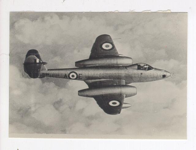 A Meteor jet fighter from No. 81 Squadron