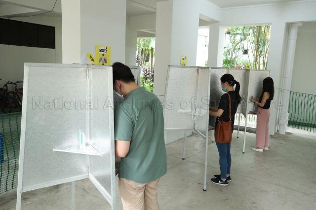 Taken at: Set-up of Polling Station at Bukit Panjang Ring
