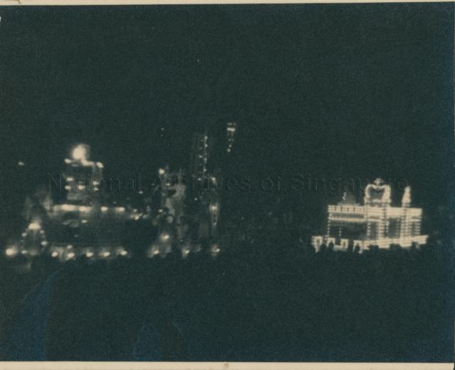 Floats at Queen Elizabeth II's coronation celebration