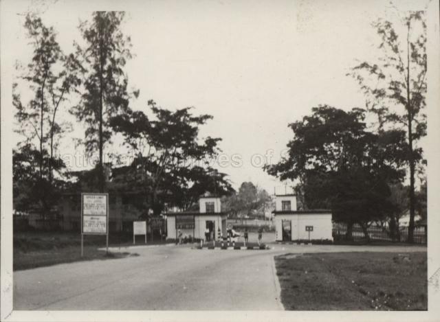 Far view of the Main entrance of RAF Seletar camp