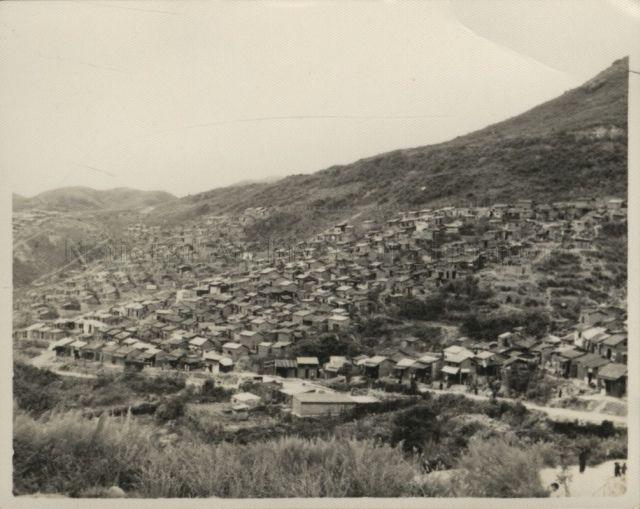 Squatter settlement, Hong Kong during Mike Gorrie's holiday