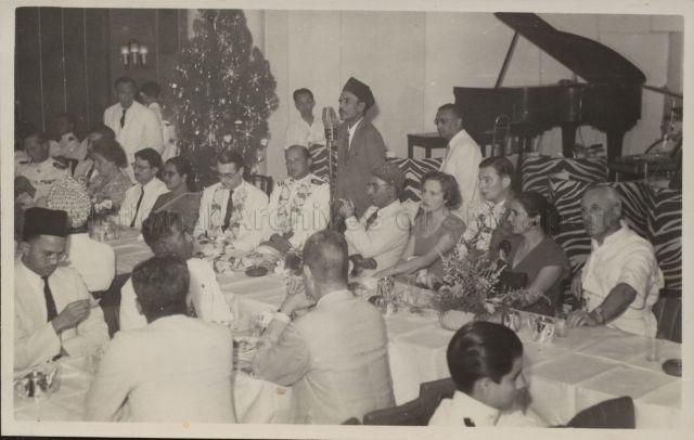 Mr J.L.M Gorrie (Mike Gorrie) attends the tea-party given by
