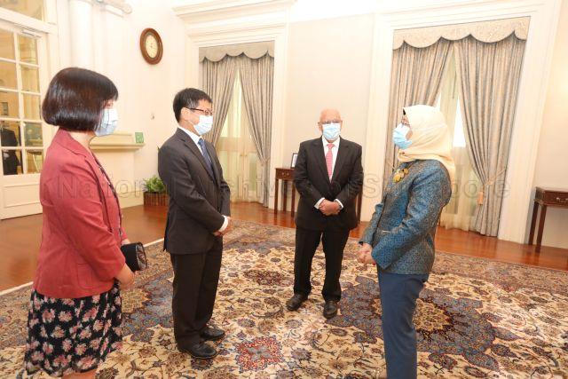 Taken at: Presentation of letter of credence by President
