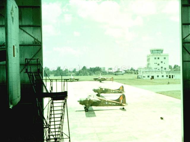 Photograph of north view from a hangar in Royal Air Force