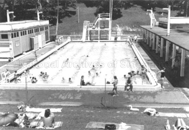 Photograph of Gillman Swimming Pool in 1969