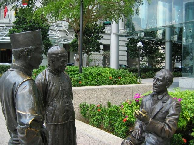 Photograph of The River Merchants sculptured by Aw Tee Hong