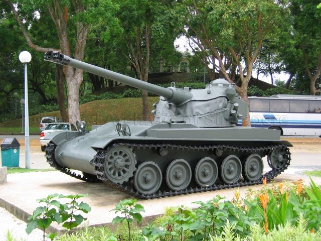 Photograph of the AMX-13 Light Tank on display