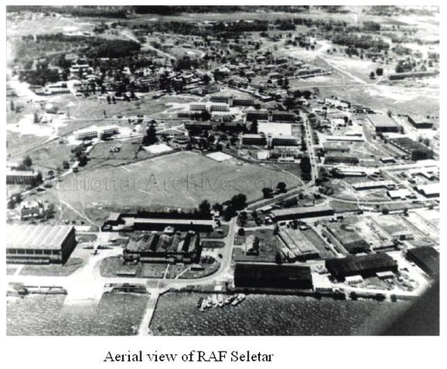 Aerial photograph of Royal Air Force (RAF) Seletar