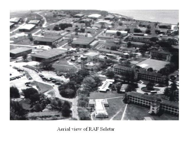 Aerial photograph of Royal Air Force (RAF) Seletar.
