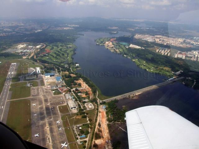 Aerial photograph of the Seletar Camp