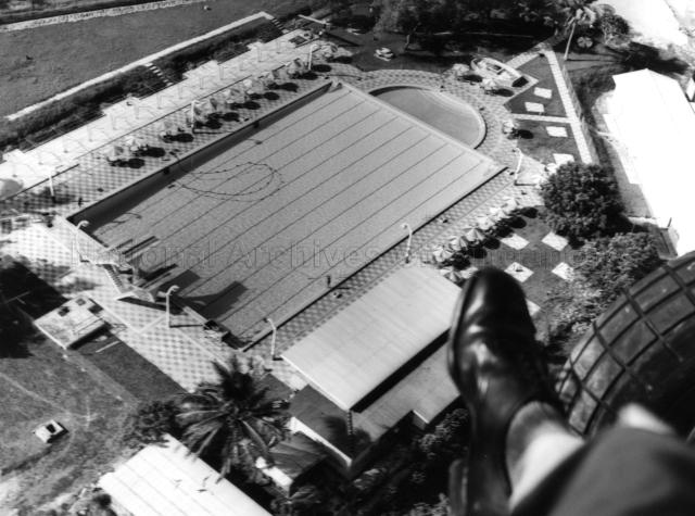 Aerial photograph of Seletar Swimming Pool