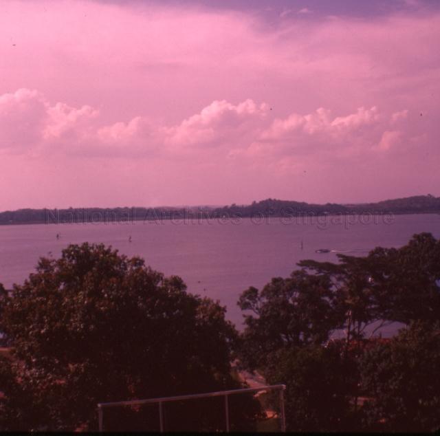 Photograph of the Johore Straits viewed from Royal Air Force