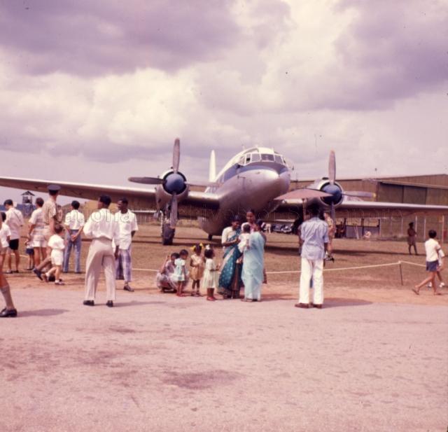Photograph of Vickers Valetta aircraft on display
