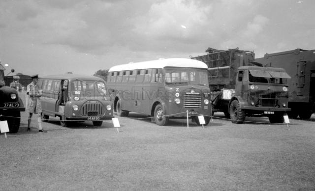 Photograph of Royal Air Force (RAF) transportation vehicles