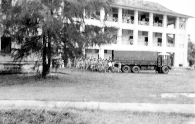 Photograph of the arrival of new troops at Royal Air Force