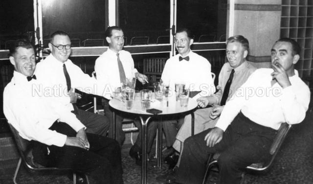 Photograph of airmen at the Mess Night function.