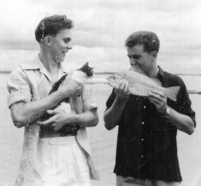 Photograph of Eddie Stapleton (left) and Tony Slater