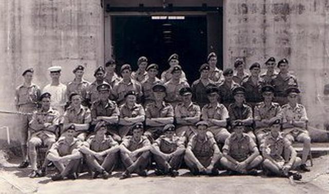 Group photograph of a unit in Royal Air Force (RAF) Seletar