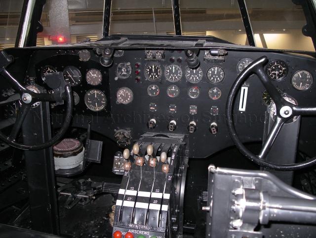 Imperial War Museum, Duxford, U.K. Interior of a Short